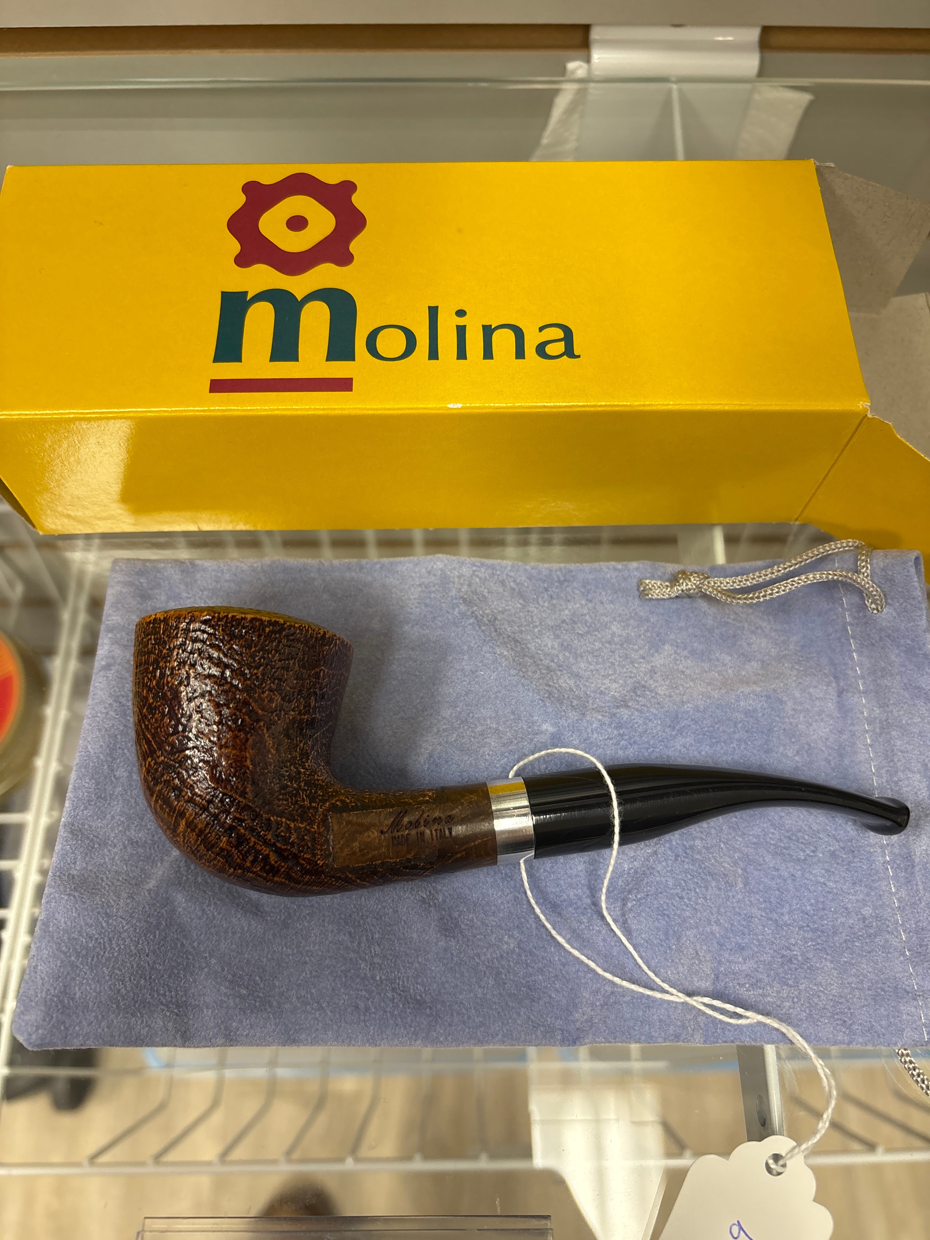 Pipe - Molina Americano Sandblasted (102) – Route 30 Cigars