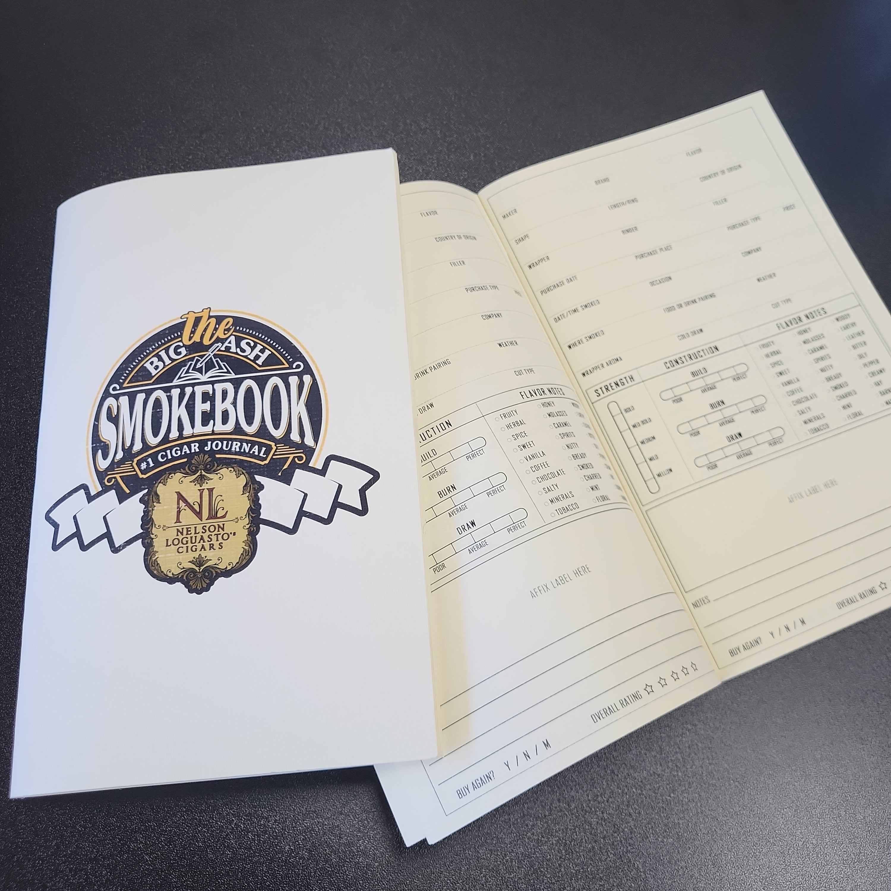 Big Ash Smoke Book - Cigar Journal – Route 30 Cigars