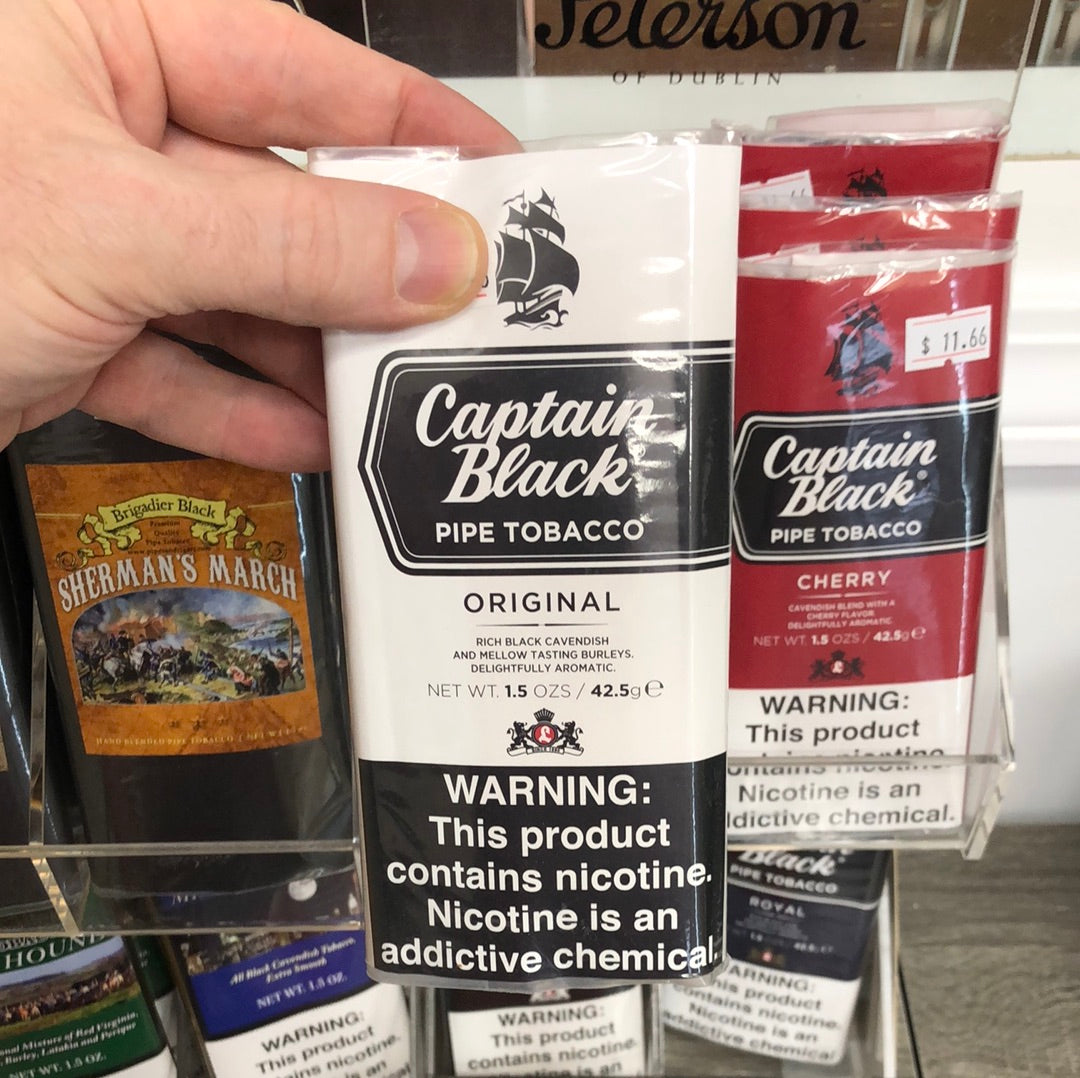 Pipe Tobacco - Captain Black Original 1.5oz – Route 30 Cigars
